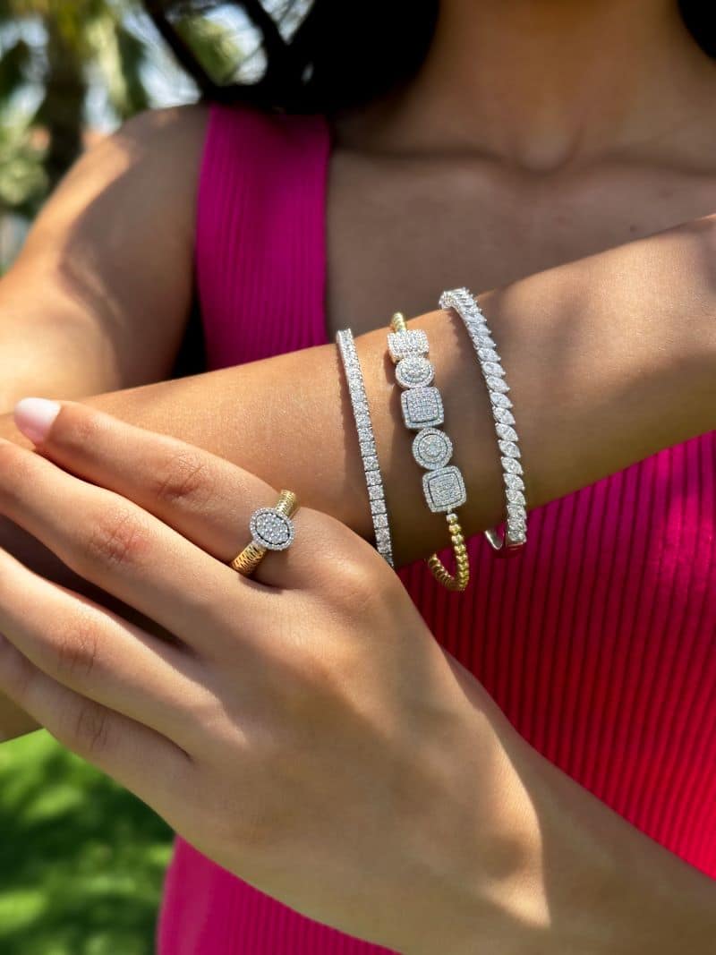 Geometric Bangle - EL GALLA JEWELLERY