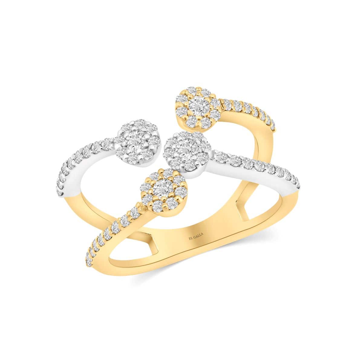 Diamond Glow Duo Ring - EL GALLA JEWELLERY