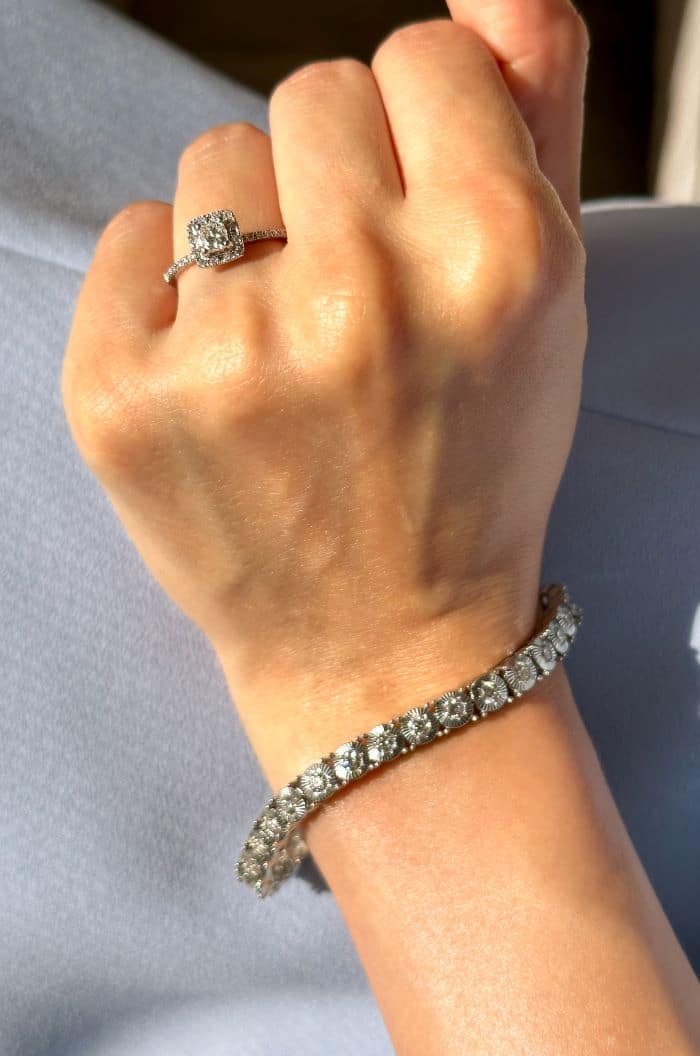 Square Cluster Diamond Ring - EL GALLA JEWELLERY